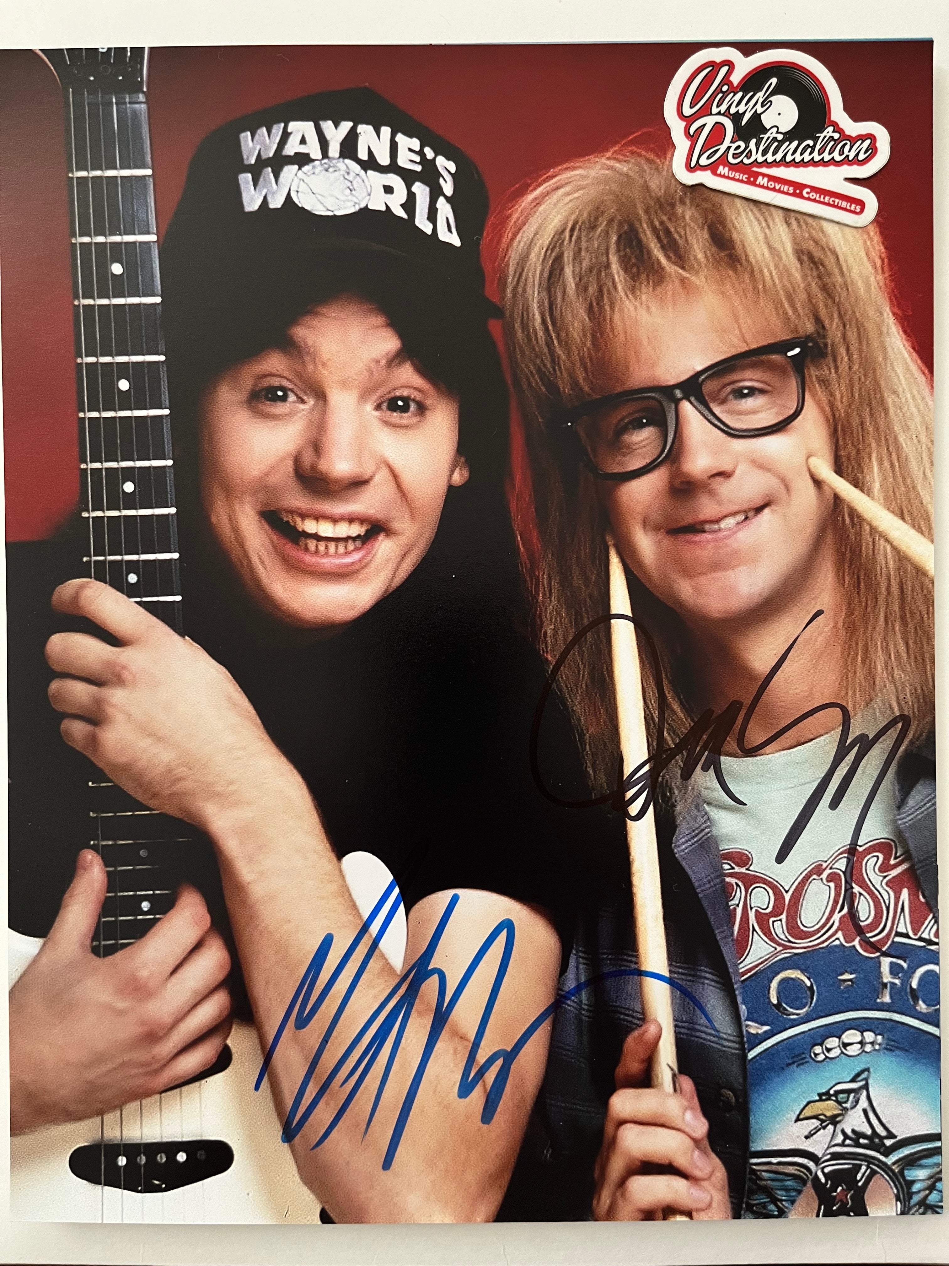 Wayne's World - Cast Signed 8 x 10 Photo Mike Myers & Dana Carvey ...
