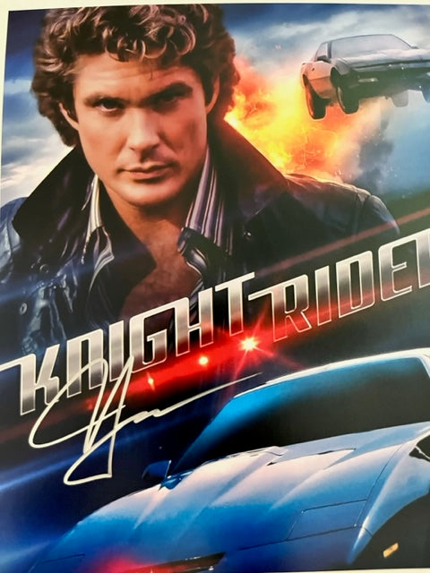 David Hasselhoff - Knight Rider - Hand Signed 8 x 10 Photo – Vinyl ...