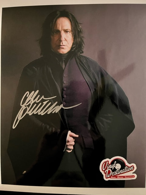 Alan Rickman / Severus Snape - Hand Signed 8 x 10 Photo – Vinyl ...