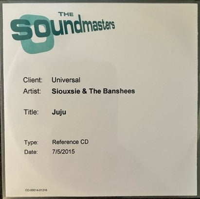 Siouxsie & The Banshees - Juju RARE Studio Master CD – Vinyl ...