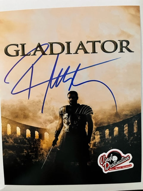 Russell Crowe - Gladiator Hand Signed 8 x 10 Photo – Vinyl Destination ...